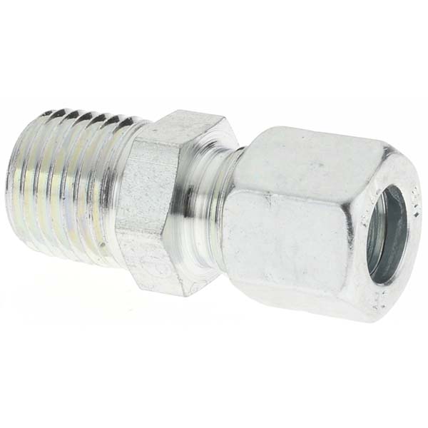 Parker - Flareless Bite-Type Tube Male Connector: 1/4" BSPT, 8 mm Tube ...