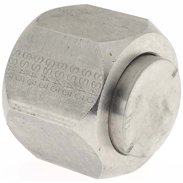 Parker - Stainless Steel Flared Tube Cap: 7/8" OD, 37 deg Flared Angle ...