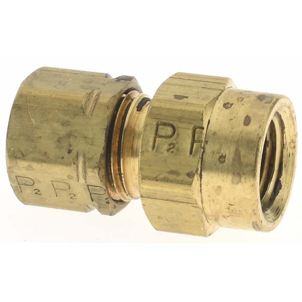 Parker - Compression Tube Connector: 1/8-27, 1/4" Tube OD, Compression ...