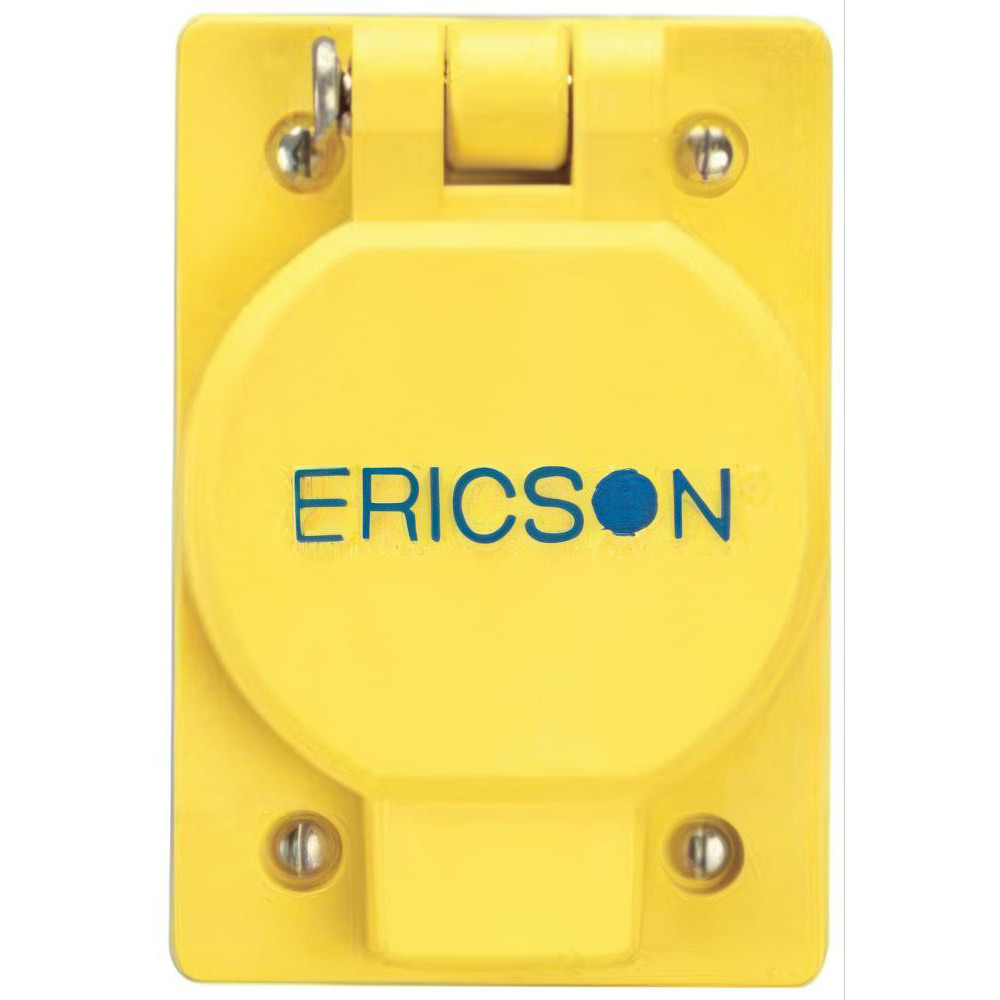 Ericson Mfg - Straight Blade Receptacles: Receptacle Type: Single ...