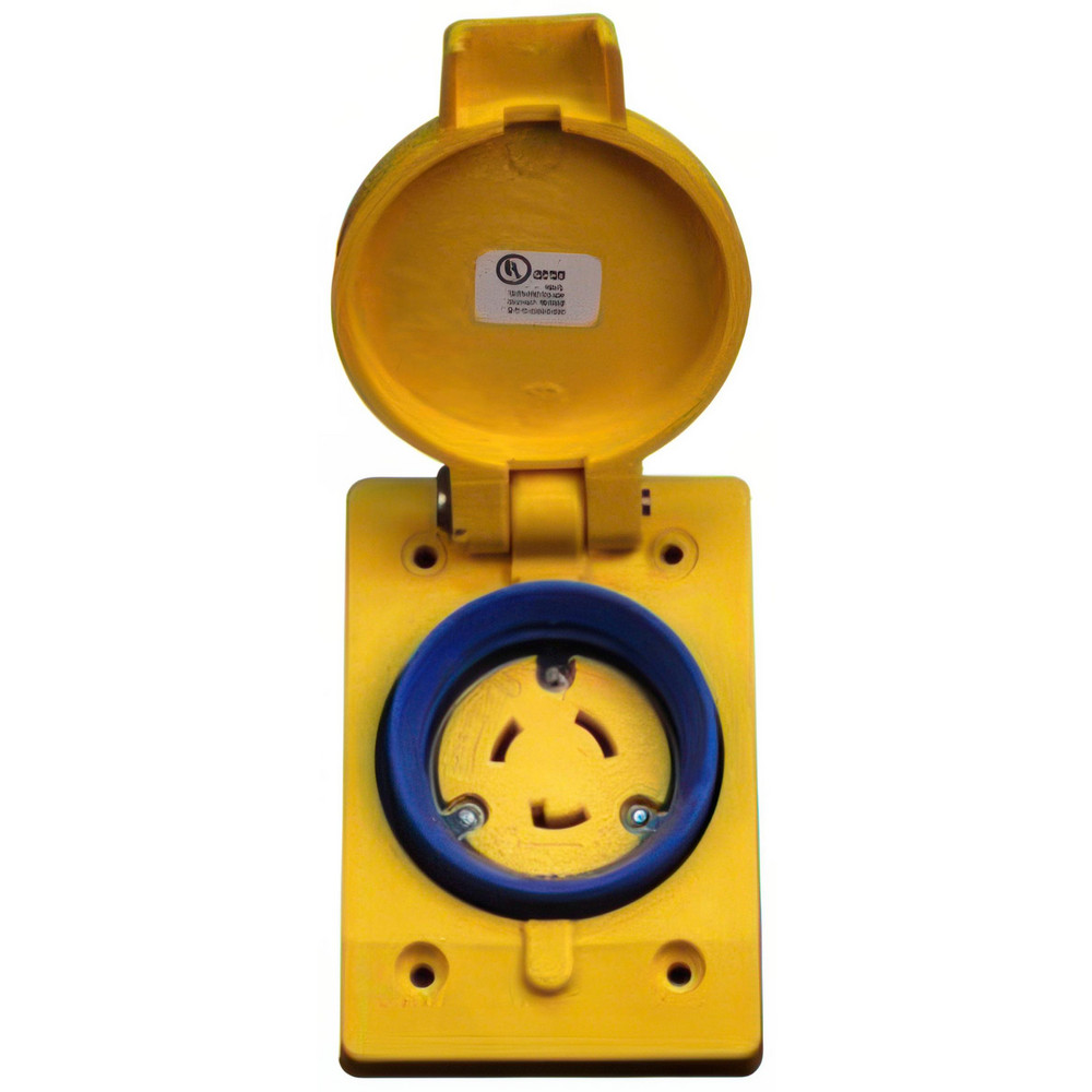 Ericson Mfg - Straight Blade Receptacles: Receptacle Type: Single ...