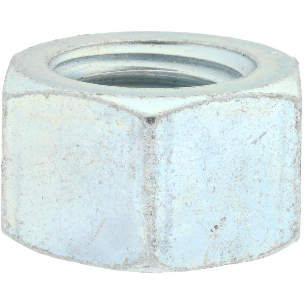 Bowmalloy - Hex Nut: 3/8-16, Grade 9 Steel, Clear Zinc Chromate Finish ...