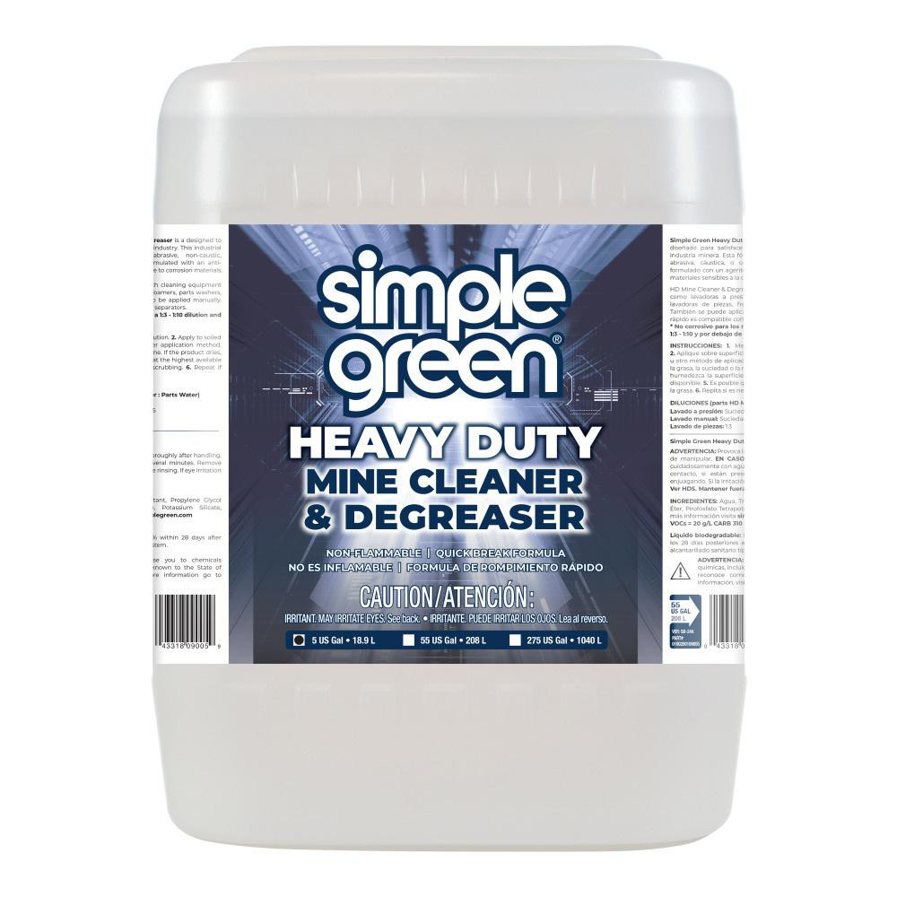 Simple Green® - Non-Chlorinated Heavy-Duty Degreaser: 5 gal (Pail ...