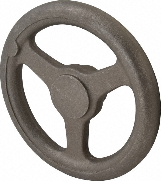 Made in USA - Spoked Straight Handwheel: Plain Finish | MSC Direct
