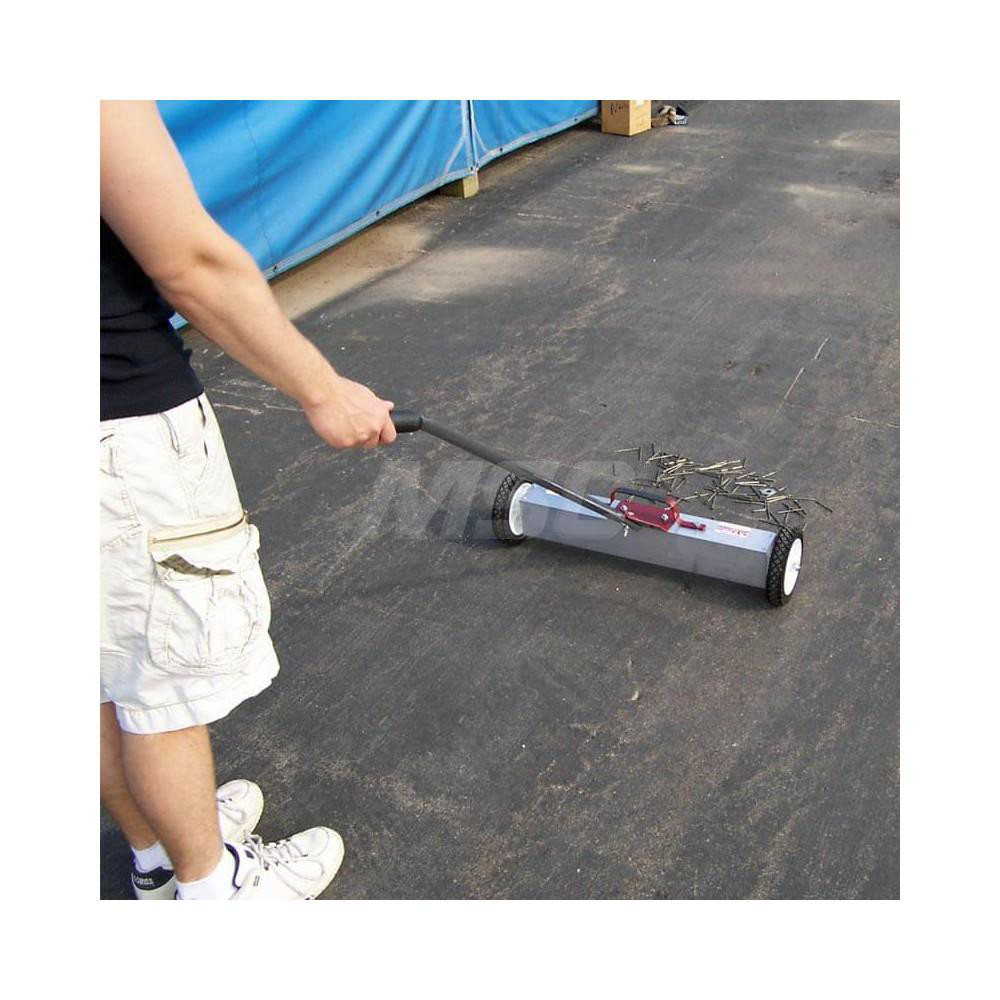 Shields Magnetics - 24" Long Push Magnetic Sweeper with Wheels | MSC Direct