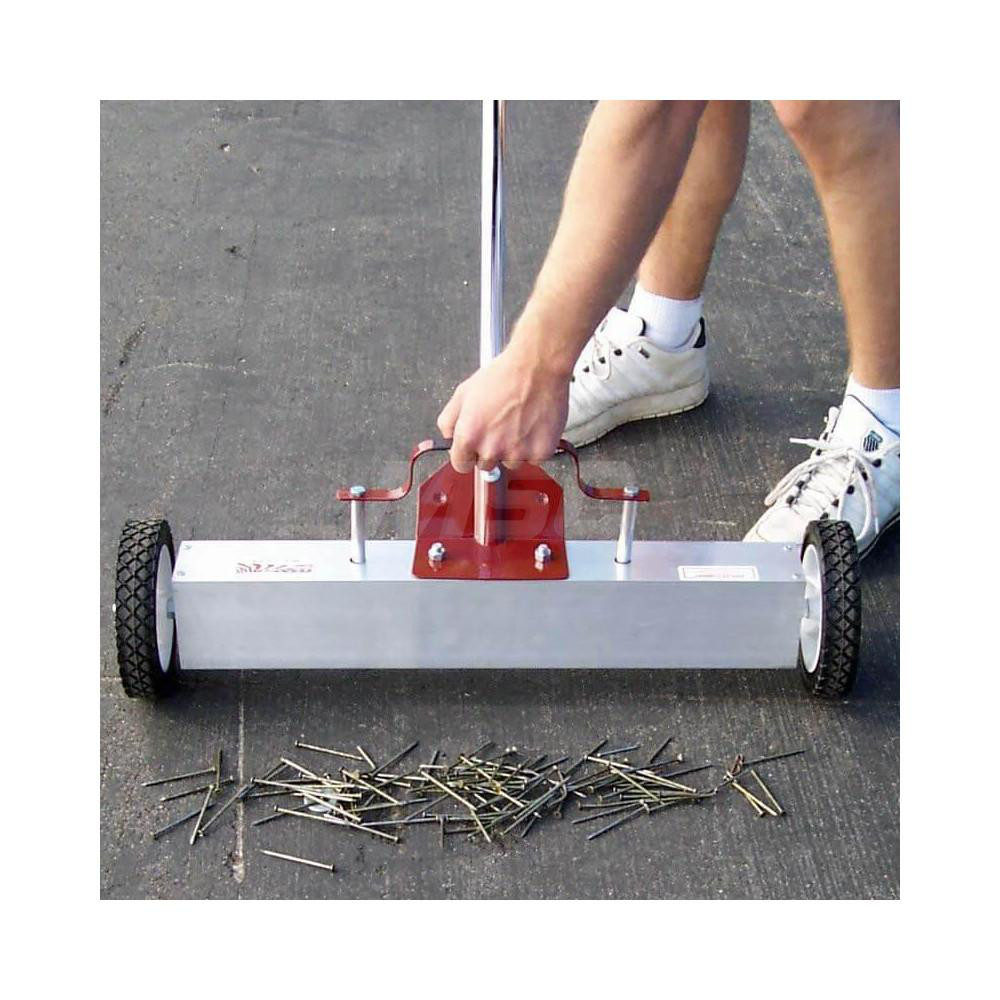 Shields Magnetics - 24" Long Push Magnetic Sweeper with Wheels | MSC Direct
