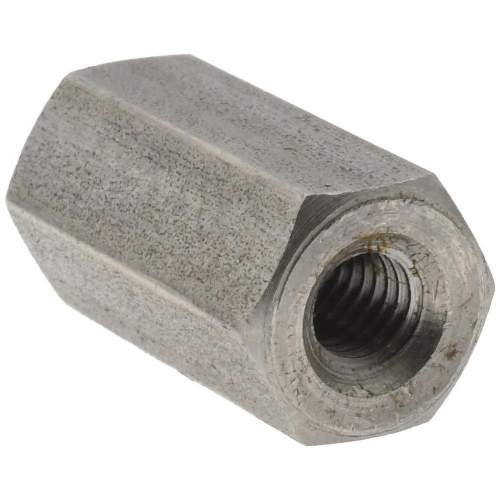 Made in USA - #10-32 UNF, 3/4" OAL Stainless Steel Standard Coupling Nut | MSC Direct