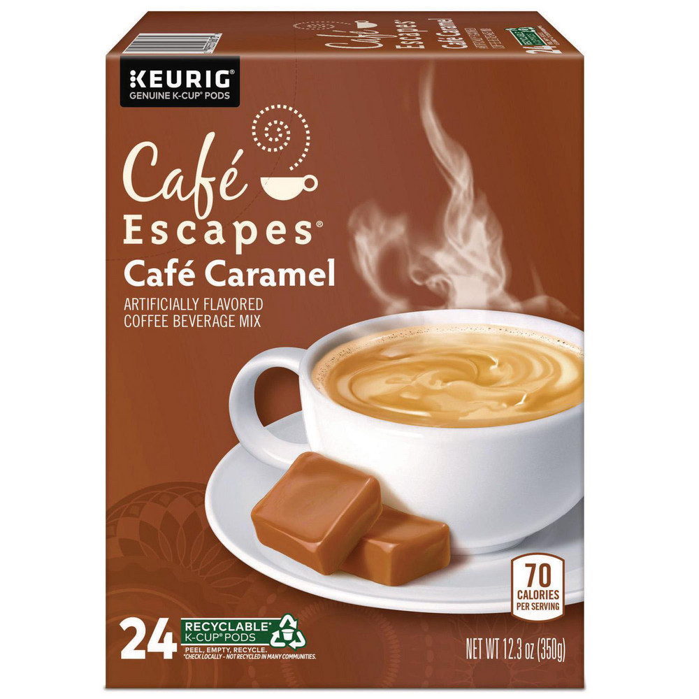 Cafe Escapes - Beverages: Coffee, Caramel, Pod, 0.38 oz | MSC Direct