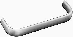 Made in USA - Door Pull Handles: Material: Aluminum; Finish: Brush Blk ...