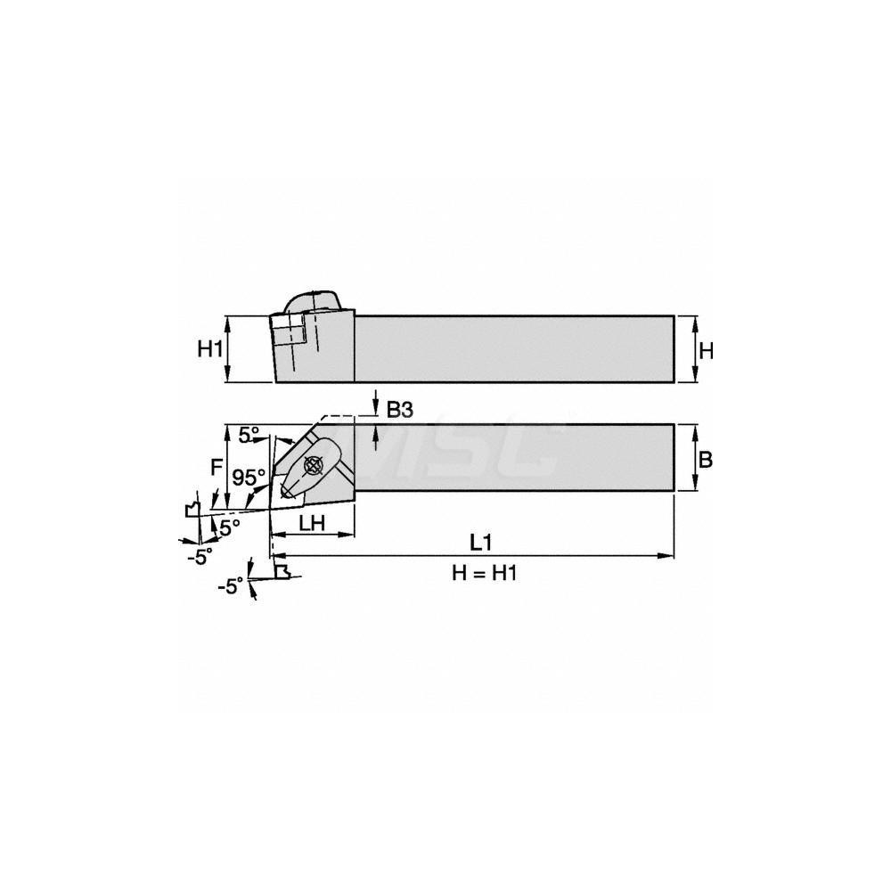 Kennametal - Indexable Turning Toolholder: DCLNR & L164DKC3, Clamp ...