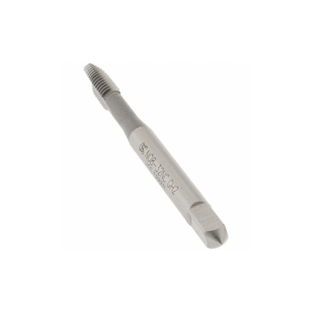 OSG - Spiral Point Tap: #8-32 UNC, 2 Flutes, Plug Chamfer, 3B Class of ...