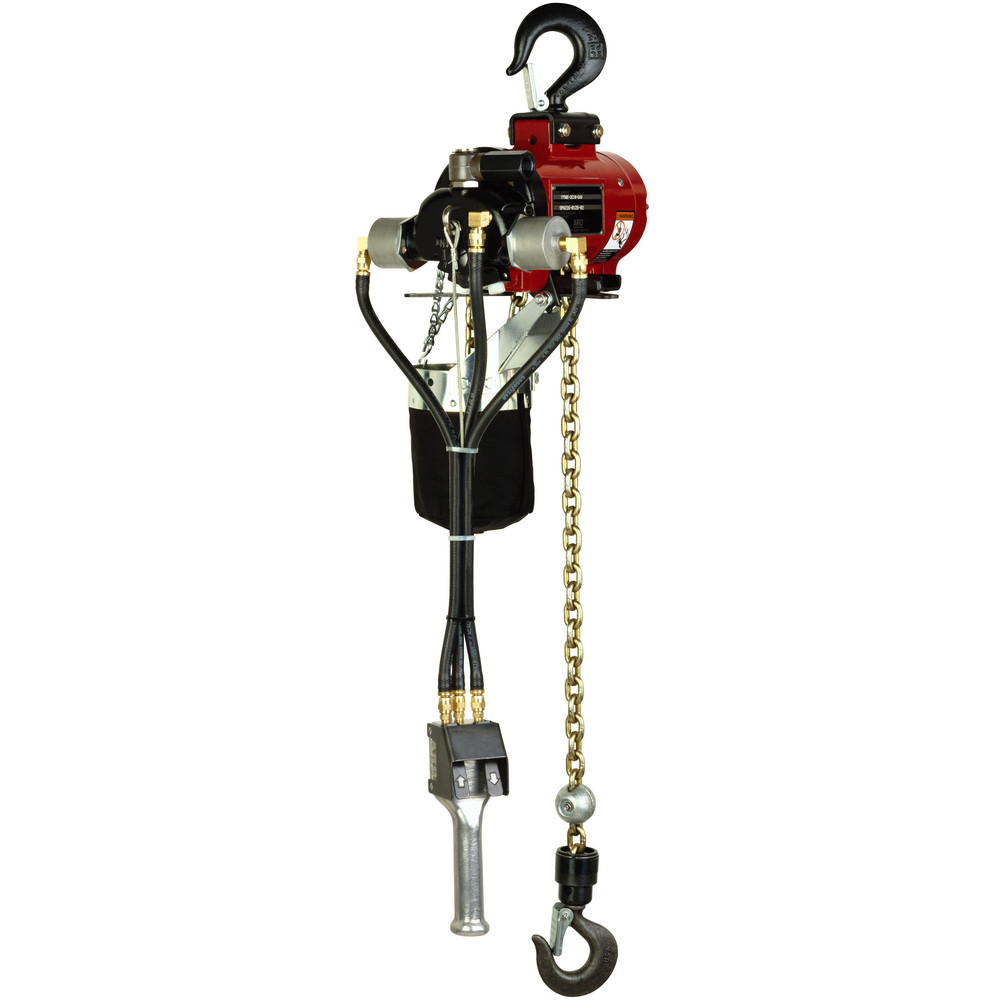 Ingersoll-Rand - Air Operated Hoists: Trolley Mount, Aluminum, Pull ...