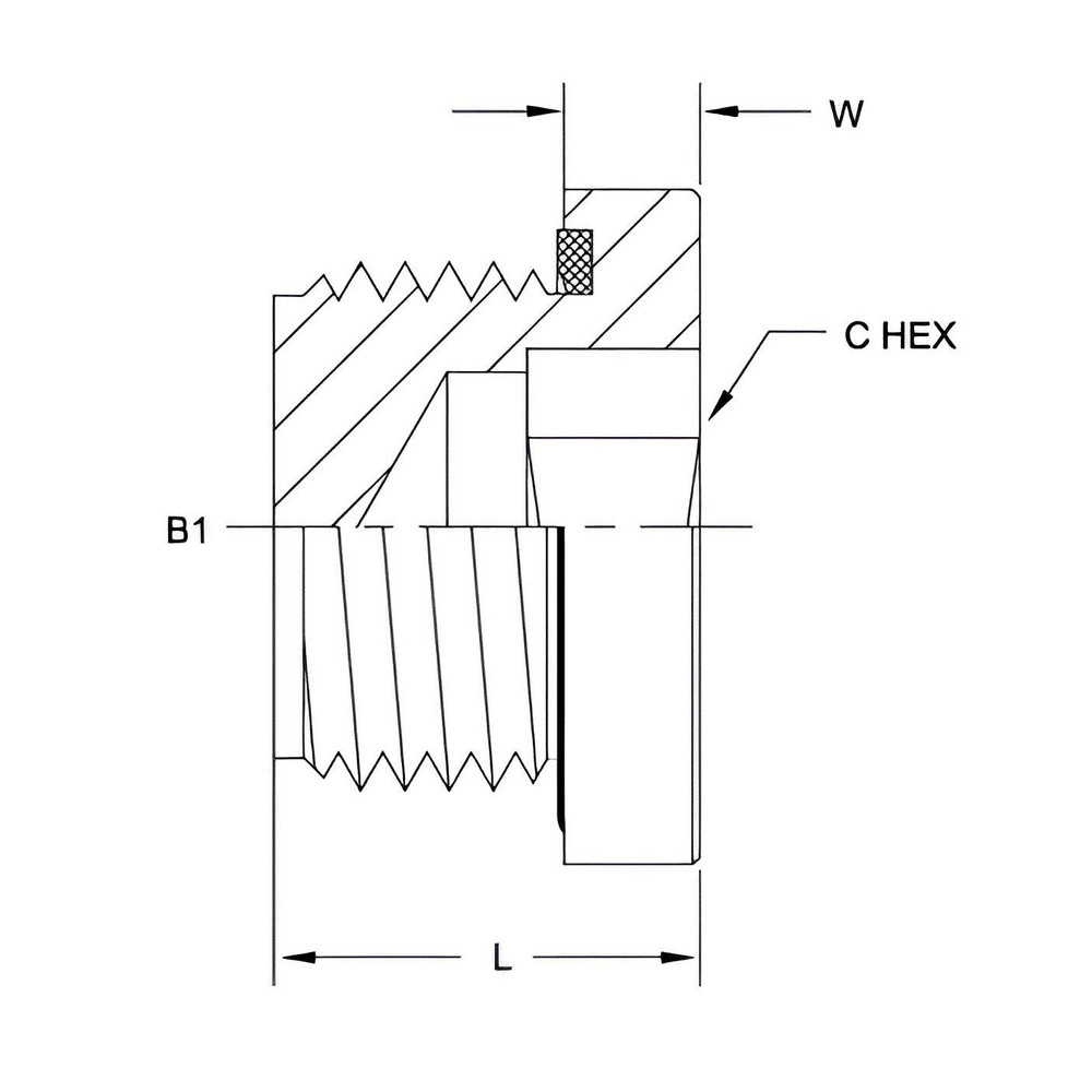 Brennan - Steel Flared Tube Plug: M20x1.5 Thread | MSC Direct
