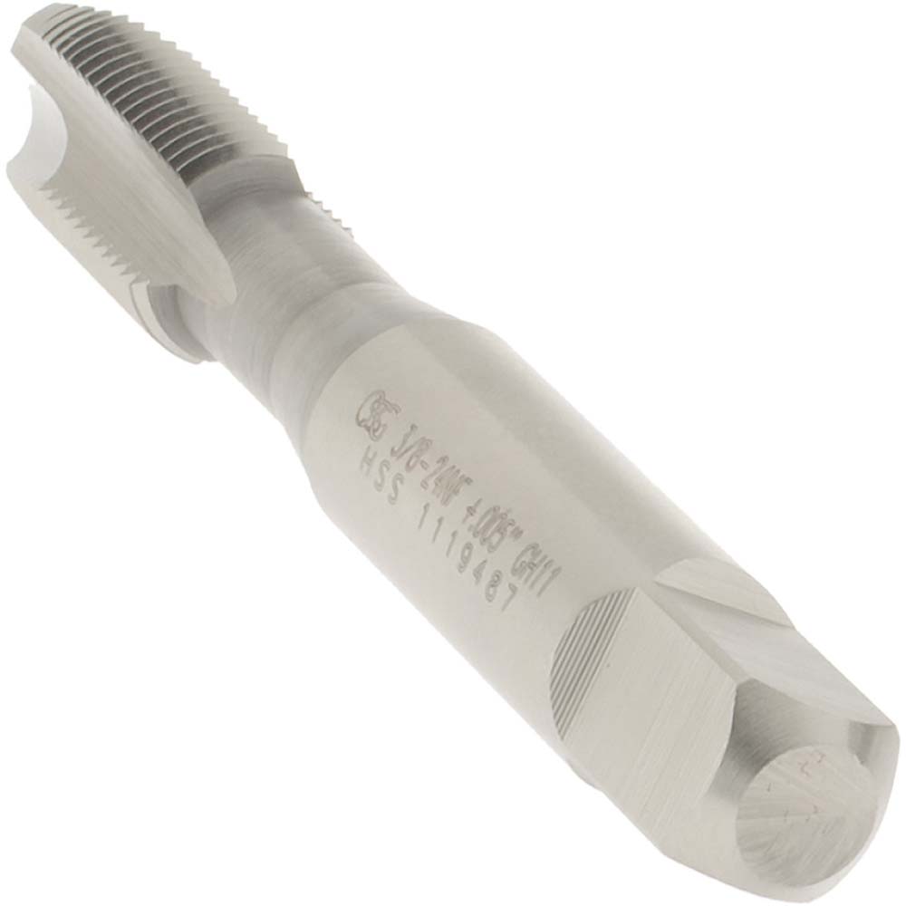 OSG - Spiral Point Tap: 3/8-24 UNF, 3 Flutes, Plug Chamfer, HSS, Bright ...
