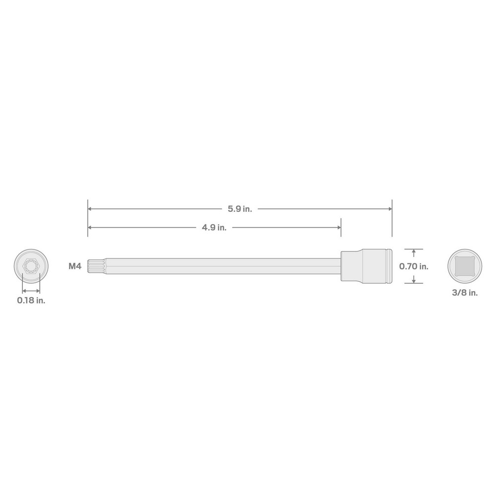 Tekton - Specialty Sockets; Socket Type: Triple Square; Type: Bit ...