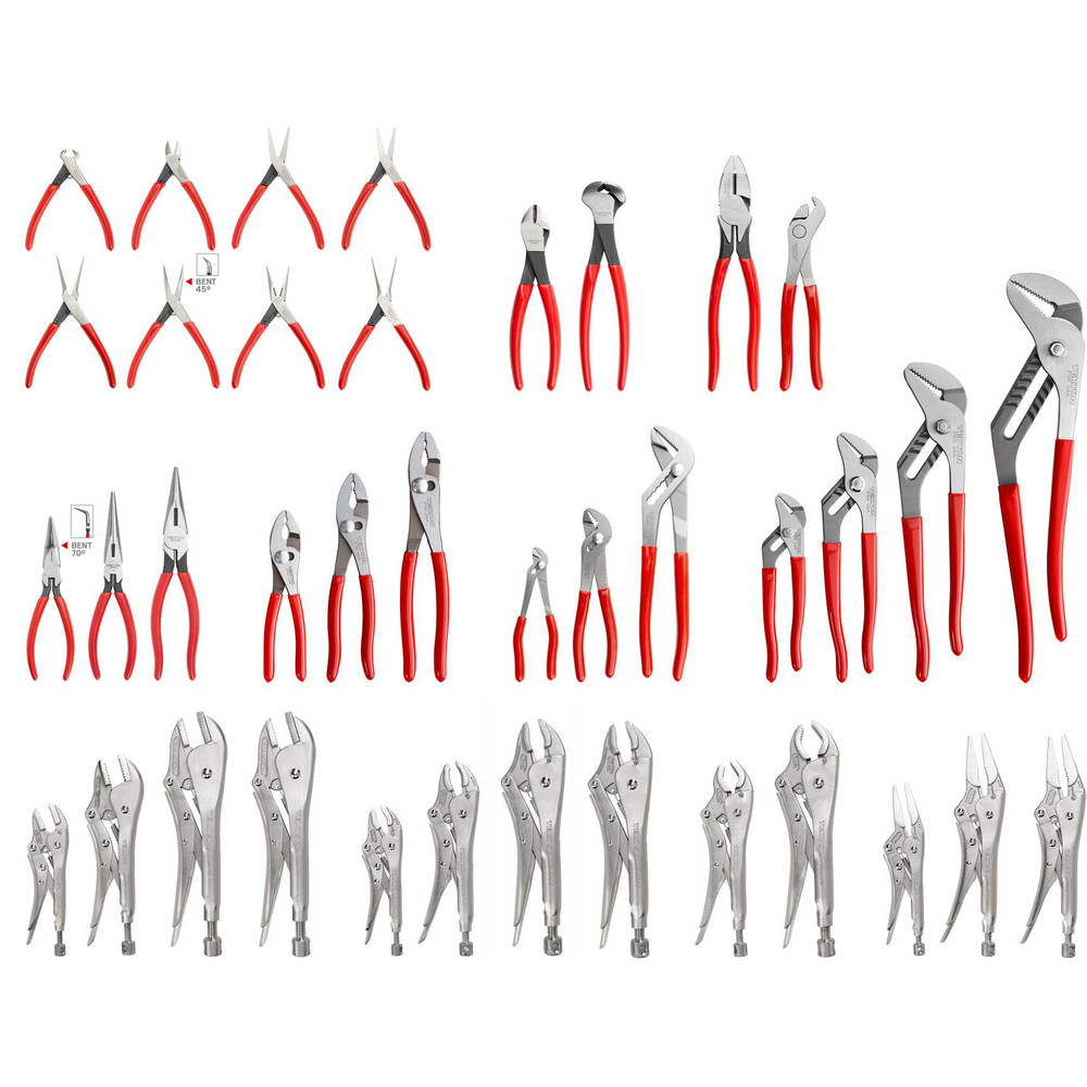 Tekton - Plier Sets: Plier Type Included: Gripping, Cutting, locking ...