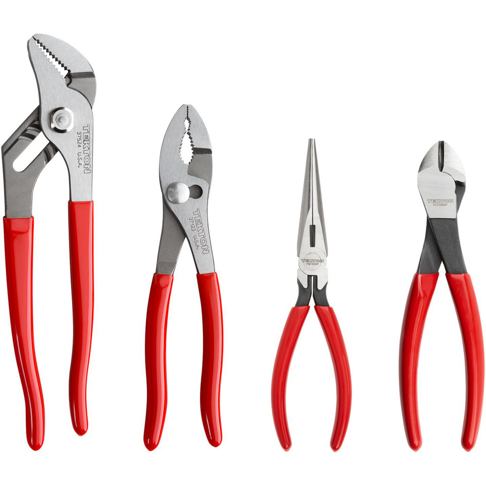 Tekton - Plier Sets: Groove Joint, Slip Joint, Long Nose, Cutting, None ...