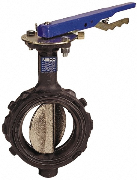 NIBCO - Manual Wafer Butterfly Valve: 2-1/2" Pipe, Lever Handle | MSC ...