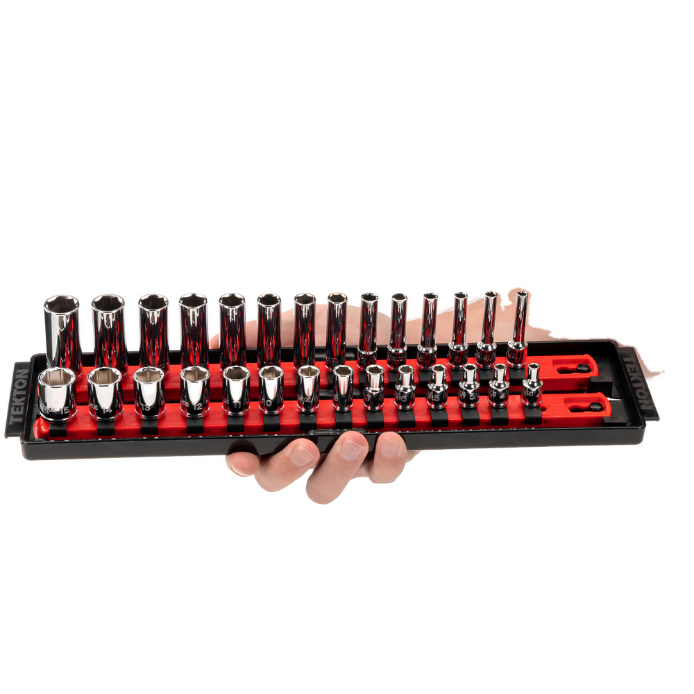 Tekton - Socket Set: Socket Set, 28 Pc, 1/4" Drive | MSC Direct