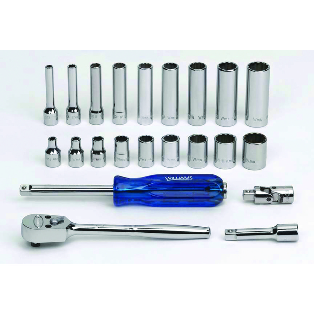 Williams - Socket Set: 22 Pc, 1/4" Drive | MSC Direct