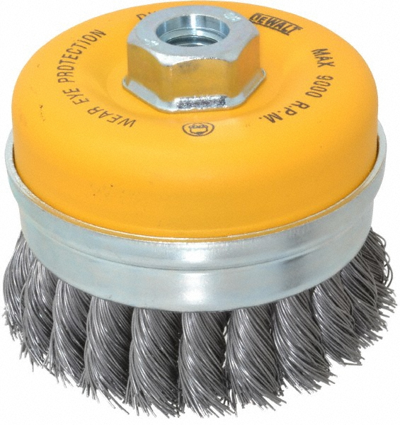 DeWALT - 4" Diam 5/8-11 Threaded Arbor Steel Fill Cup Brush - 65052540 ...