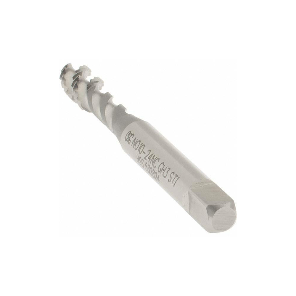 OSG - #10-24 UNC, 3 Flute, 50° Helix, Bottoming Chamfer, Bright Finish ...