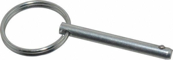 Gibraltar - 3/16" Pin Diam, 1-1/2" Long, Zinc Plated Steel Ball Lock ...