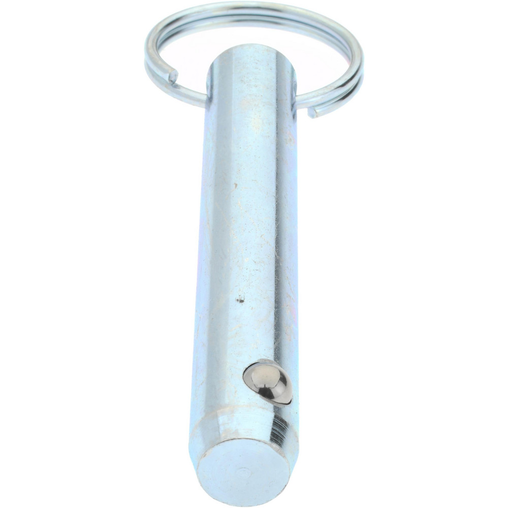 Gibraltar - 7/16" Pin Dia, 2-1/2" Long, Zinc Plated Steel Ball Lock ...