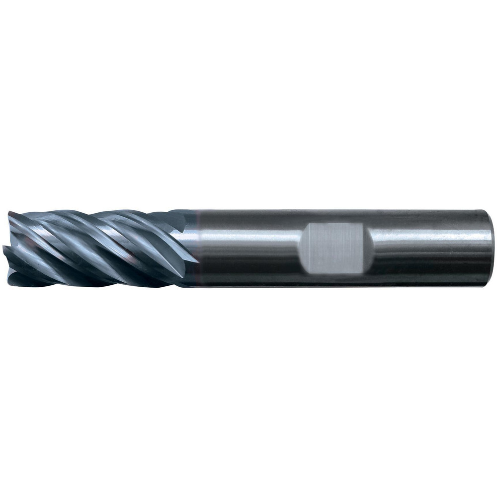 Cleveland - Corner Radius End Mill: 7/16" Dia, 1" LOC, 0.51 mm Radius, 5 Flute, Solid Carbide ...
