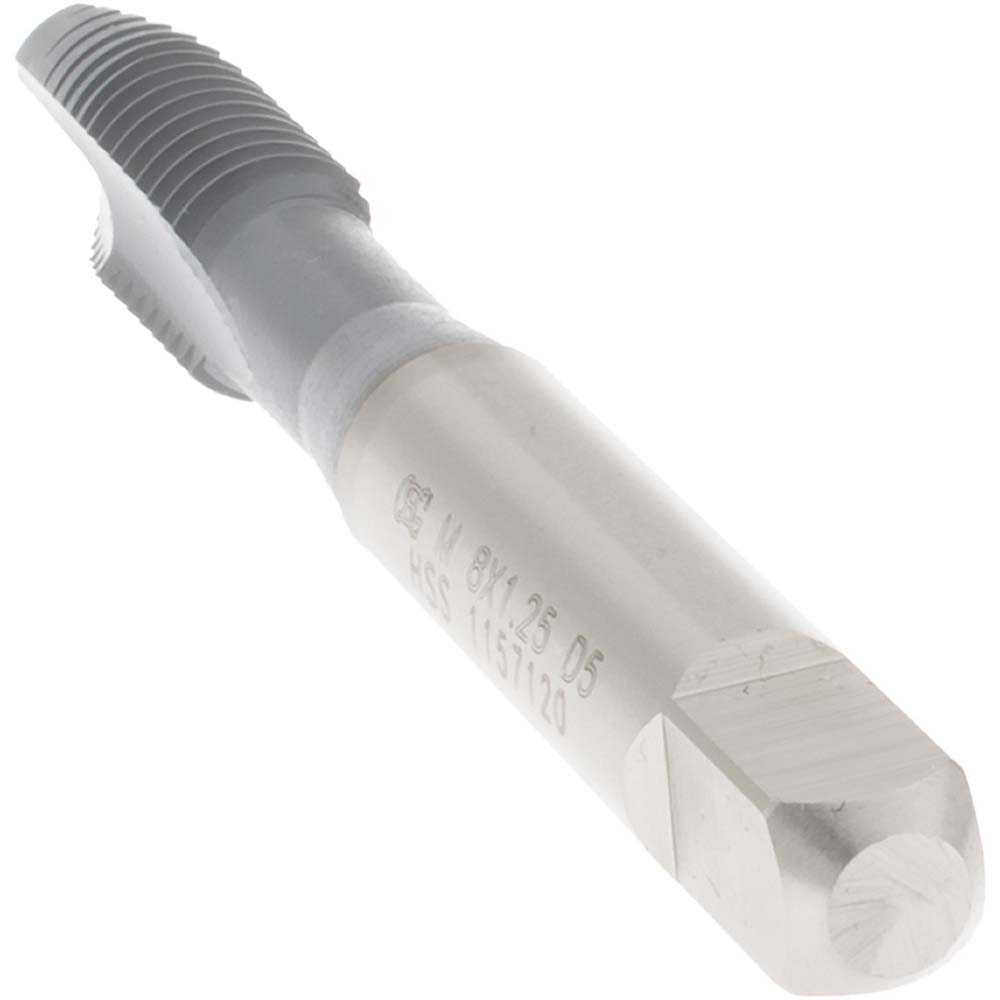 OSG - Spiral Point Tap: M8x1.25 Metric Coarse, 2 Flutes, Plug Chamfer ...