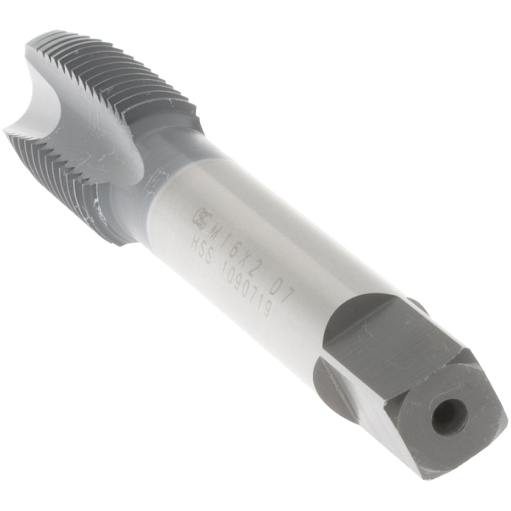 OSG - Spiral Point Tap: M16x2 Metric Coarse, 3 Flutes, Plug Chamfer, 6H ...