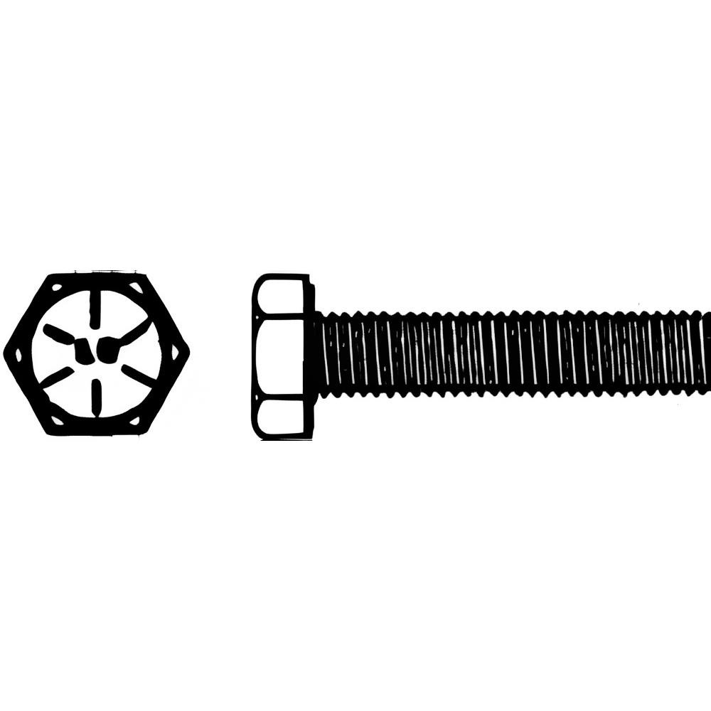 Value Collection Hex Head Cap Screw: 3/8-24, 6-1/2" Length Under Head ...