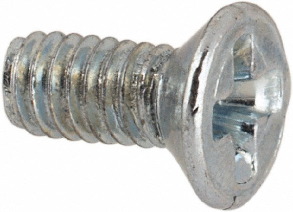 Value Collection - Machine Screw: M2.5x0.45, 6.00 mm Overall Length, Flat Head, Phillips | MSC ...