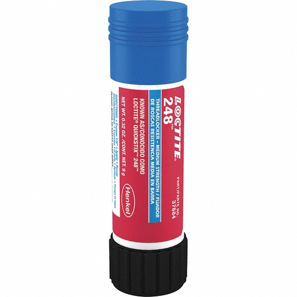 Loctite - Threadlocker: Blue, Semi-Solid, 9 g, Stick | MSC Direct