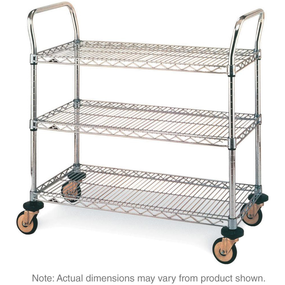 Metro - Utility Utility Cart: 30" Long, 18" Wide, 304 Stainless Steel ...