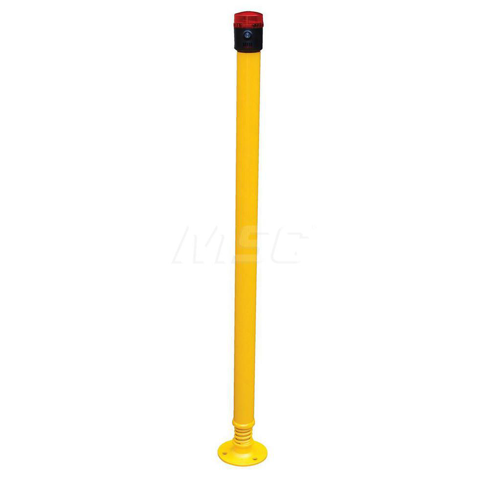 Vestil - 2-1/2" Diam x 42" High, Yellow Steel Spring Bollard - 65217978 ...