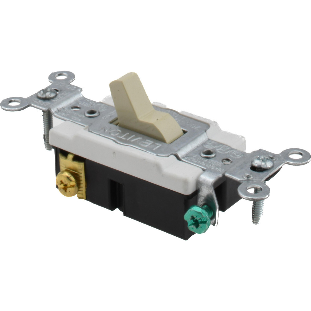 Leviton - 3 Pole, 120 to 277 VAC, 20 Amp, Commercial Grade Toggle Three ...