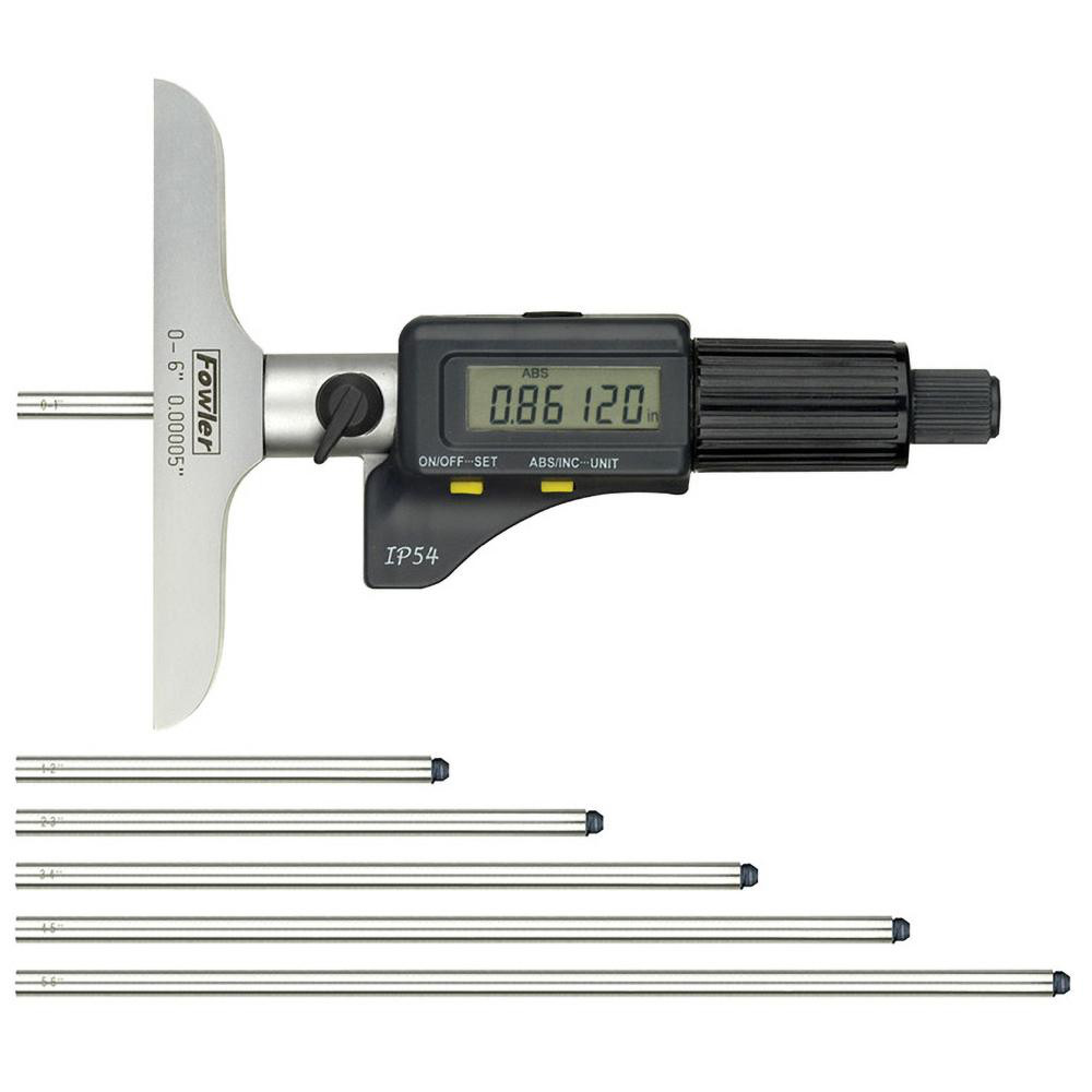 Fowler - 0 to 150mm Range, 4" Base Length, 6 Rods, Friction Thimble ...