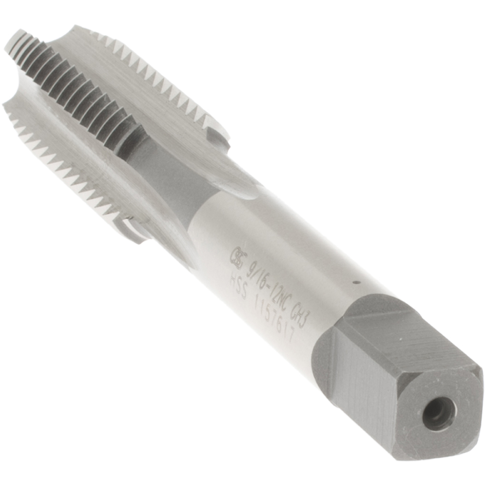 OSG - Straight Flute Tap: 9/16-12 UNC, 4 Flute, Plug Chamfer, High ...