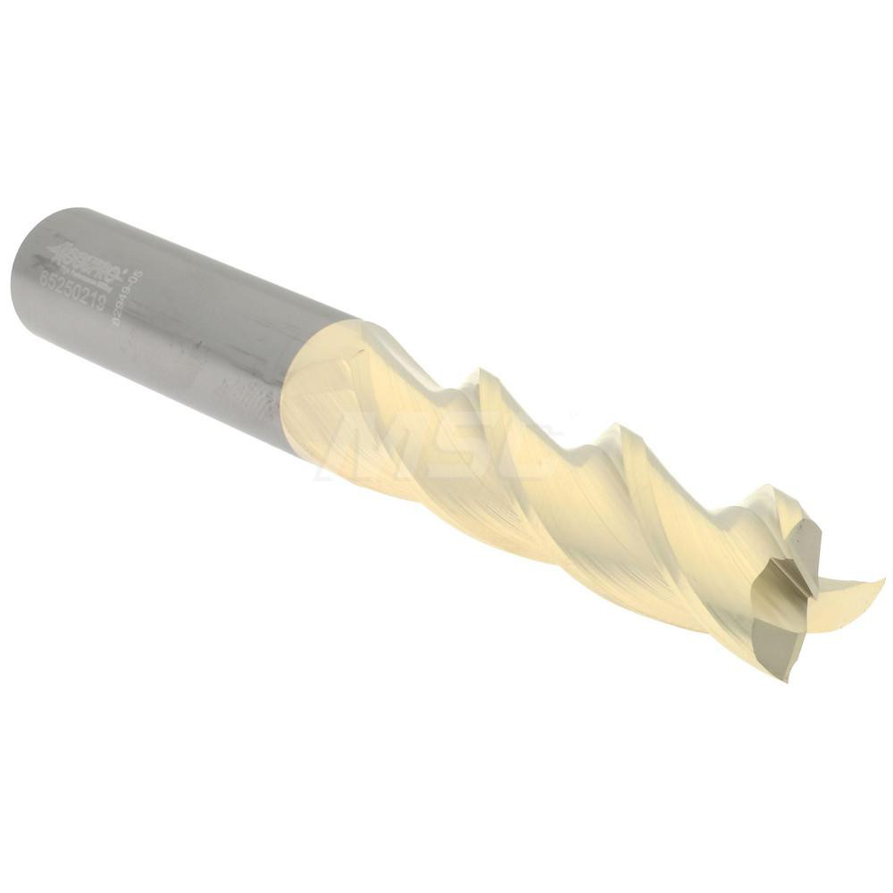 Accupro - Square End Mill: 1/2" Dia, 2" LOC, 3 Flute, Solid Carbide ...