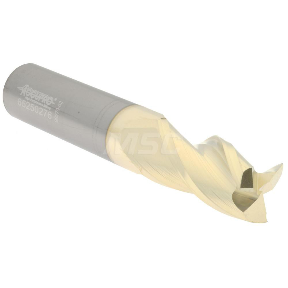 Accupro - Square End Mill: 5/8" Dia, 1-1/4" LOC, 3 Flute, Solid Carbide | MSC Direct