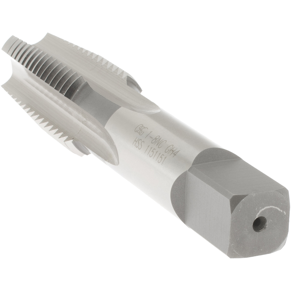 OSG - Straight Flute Tap: 1-8 UNC, 4 Flute, Taper Chamfer, 3B Class of ...