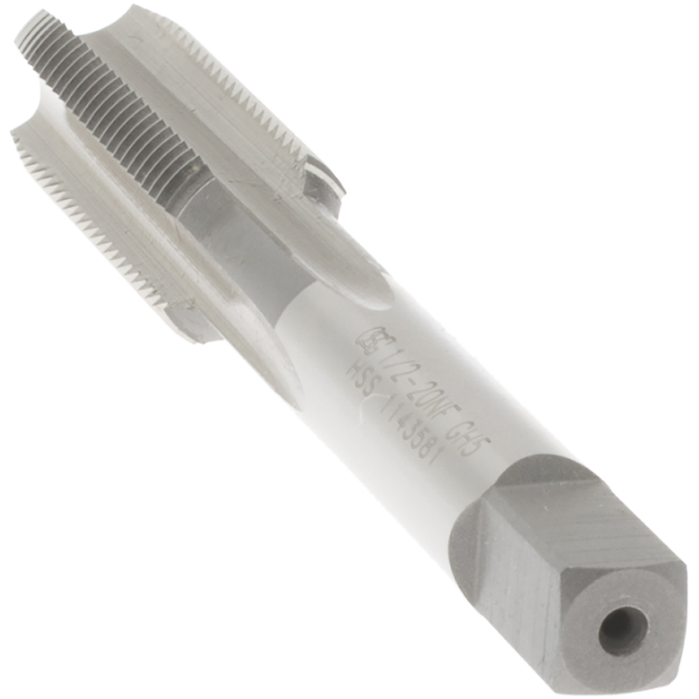 OSG - Straight Flute Tap: 1/2-20 UNF, 4 Flute, Plug Chamfer, 2B Class ...