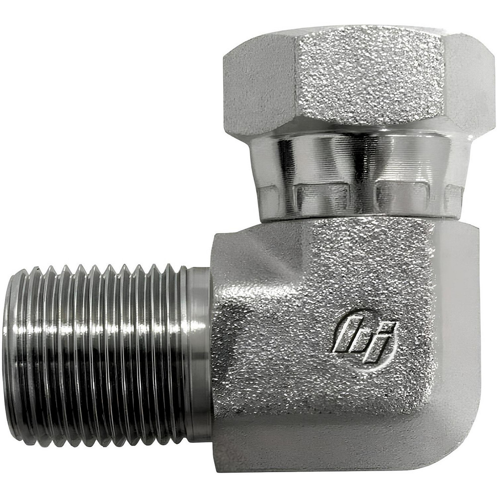Brennan - Steel Flared Tube 90 Deg Elbow: 1/4-19 Thread | MSC Direct