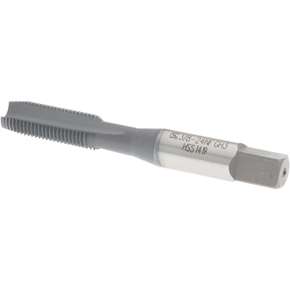 OSG - Straight Flute Tap: 3/8-24 UNF, 3 Flute, Plug Chamfer, 3B Class ...