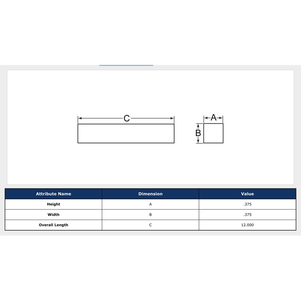 Mak-A-Key - Key Stock: Key Stock Type: Undersized; Material: Carbon ...