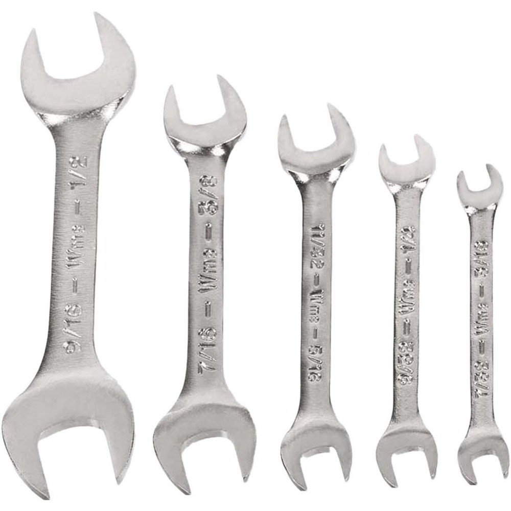 Williams - Open End Wrench Set: 5 Pc, 3/16 to 9/16" Wrench, Inch | MSC ...