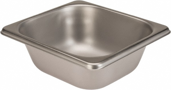 VOLLRATH - Food Pan Container: Stainless Steel, Rectangular | MSC Direct