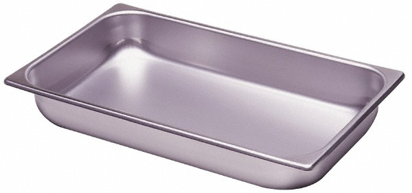 VOLLRATH - Rectangular, Chrome Stainless Steel Food Pan - 65363236 ...