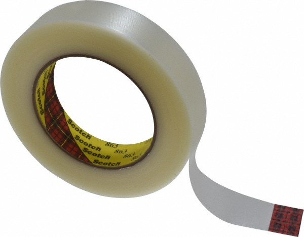 3M - 1" x 60 Yd Clear Rubber Adhesive Strapping Tape | MSC Direct